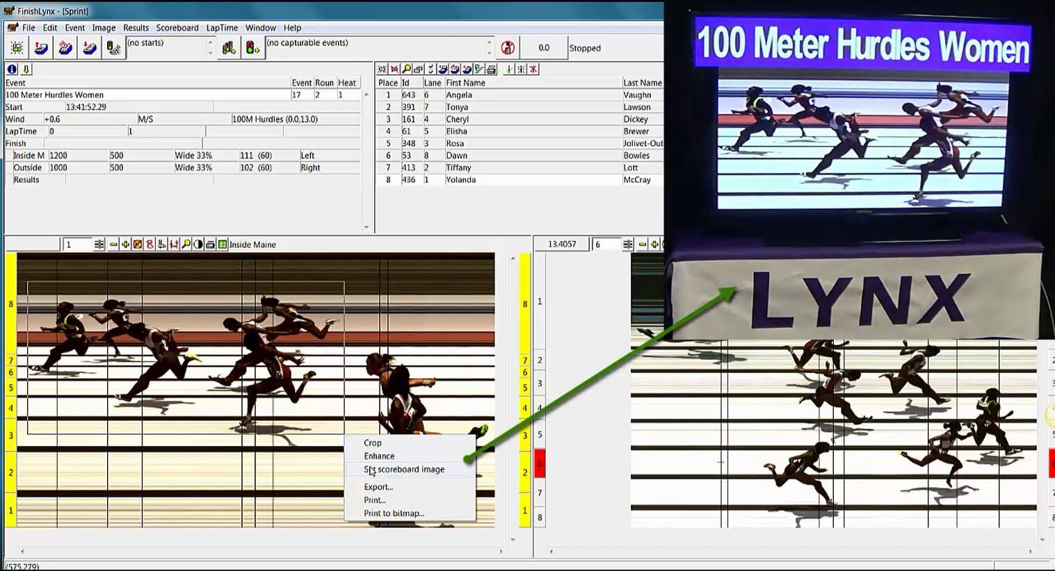 Video Display Module for Vision Cameras - FinishLynx